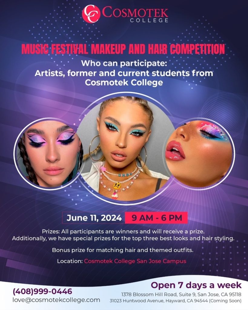 Music Festival Makeup and Hair Competition - Cosmotek College